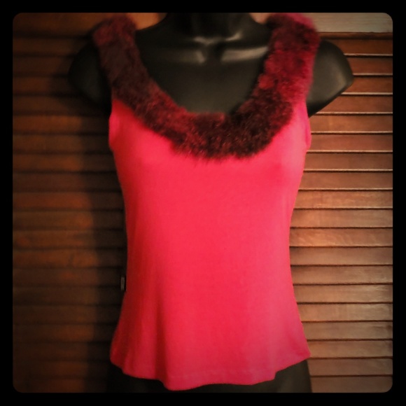 Moschino | Tops | Szmoschino Cherry Red Tank Top | Poshmark
